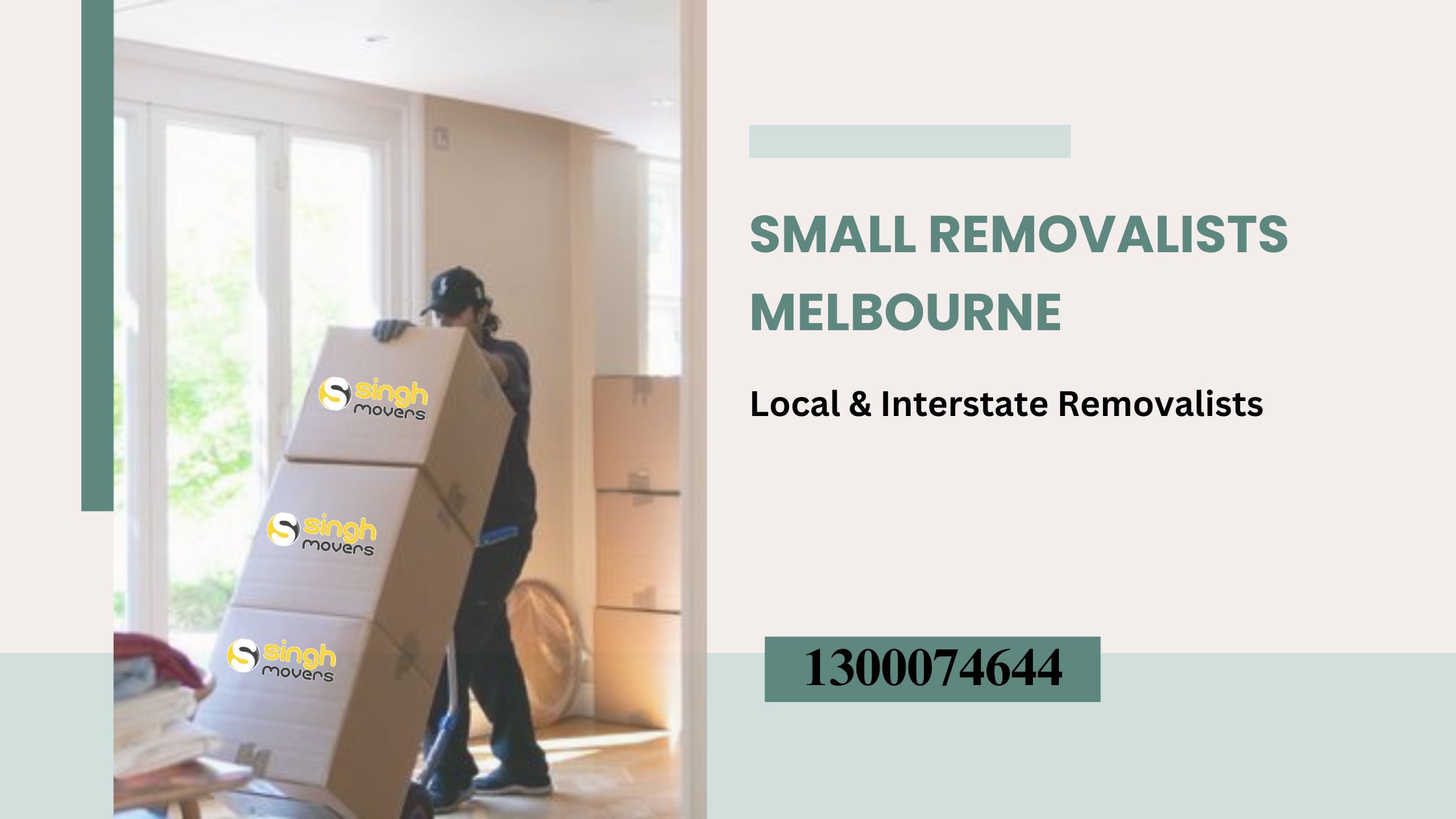 Small Removalists Melbourne | Call Now: 1300074644